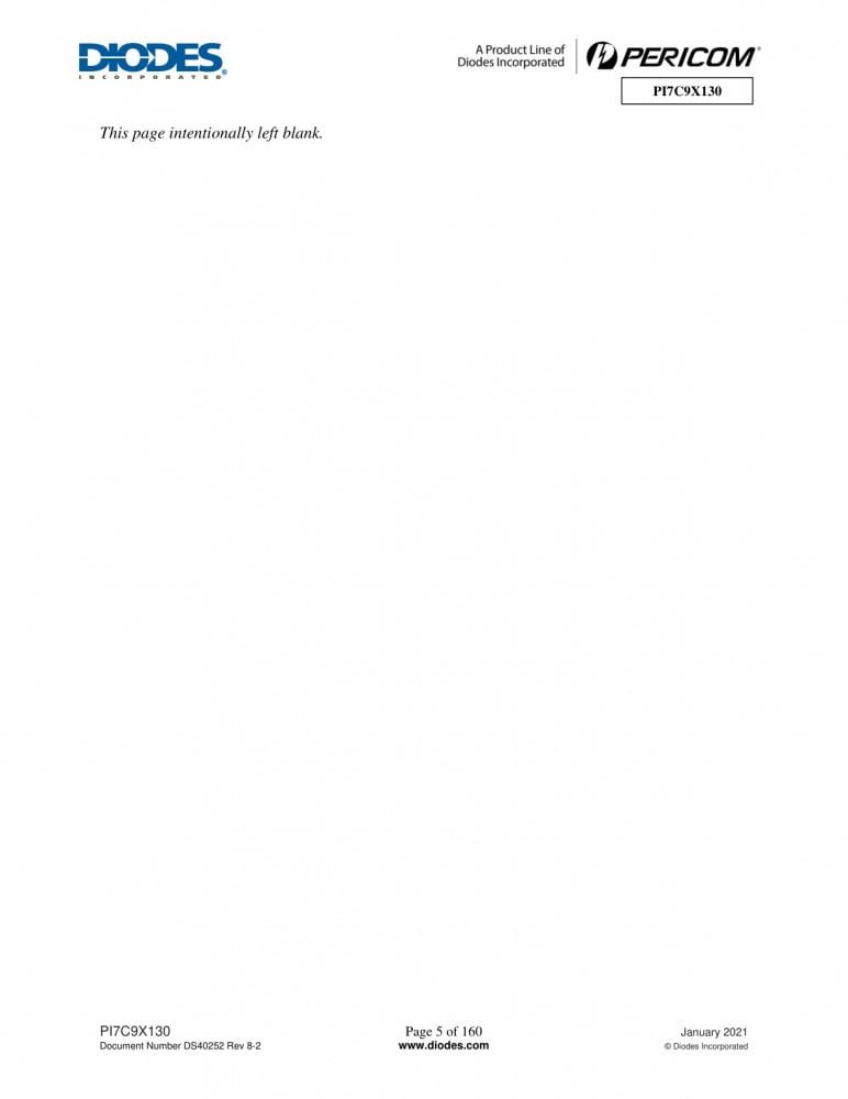PI7C9X130 datasheet page 5