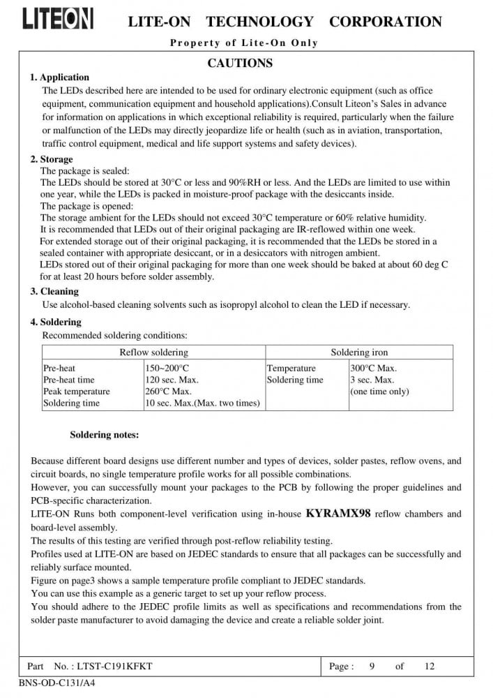 LTST-C191KFKT datasheet page 10