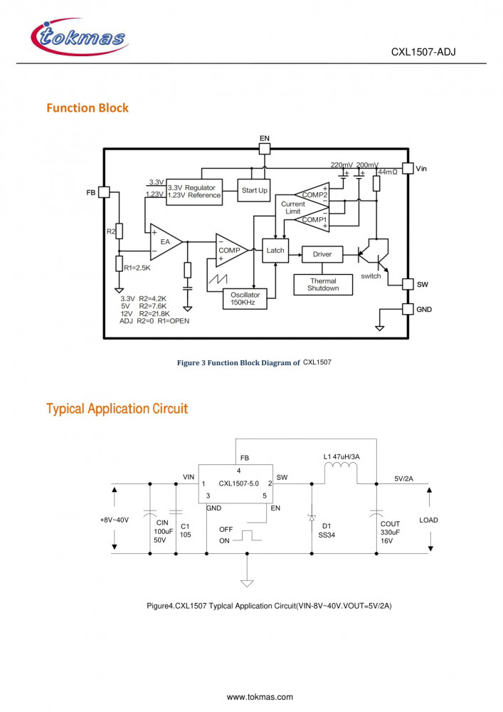 CXL1507 technical document page 3
