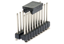 MX150 Dual Row Header, Vertical, 20 Circuits, Surface Mount, 1.5µm Matte  Tin (Sn) Plating, 15.60mm Mating Pin Length, with Pick and Place Cap for sale