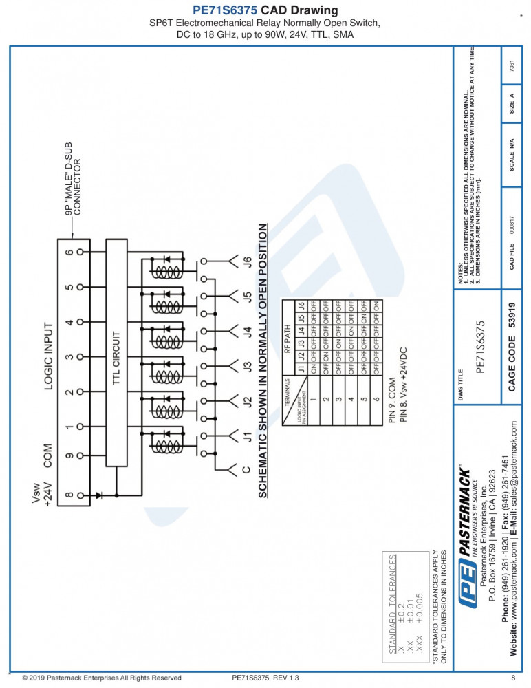 PE71S6375 technical document page 8