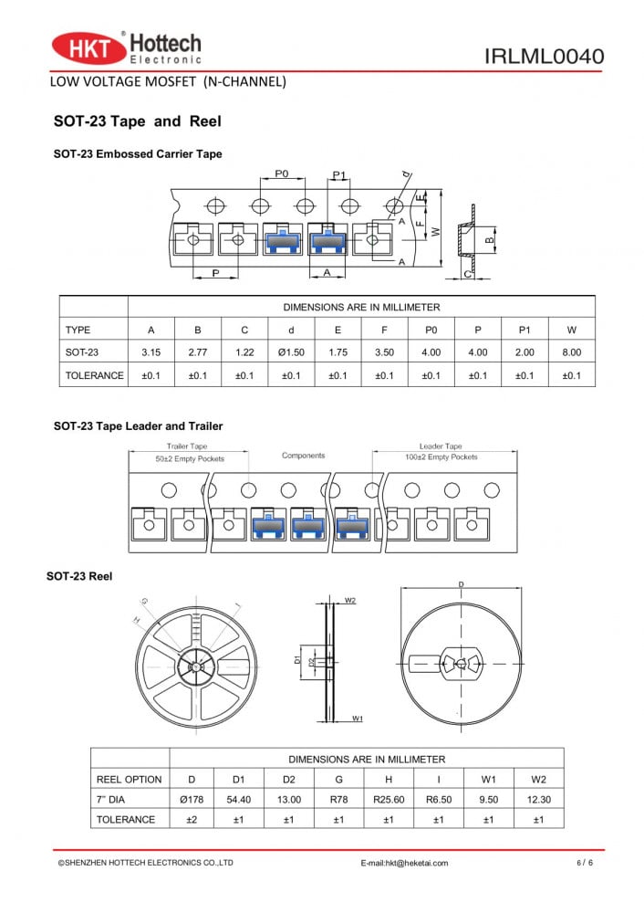 IRLML0040 datasheet page 6