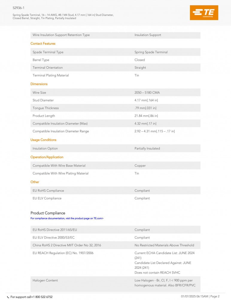 52936-1 technical document page 2