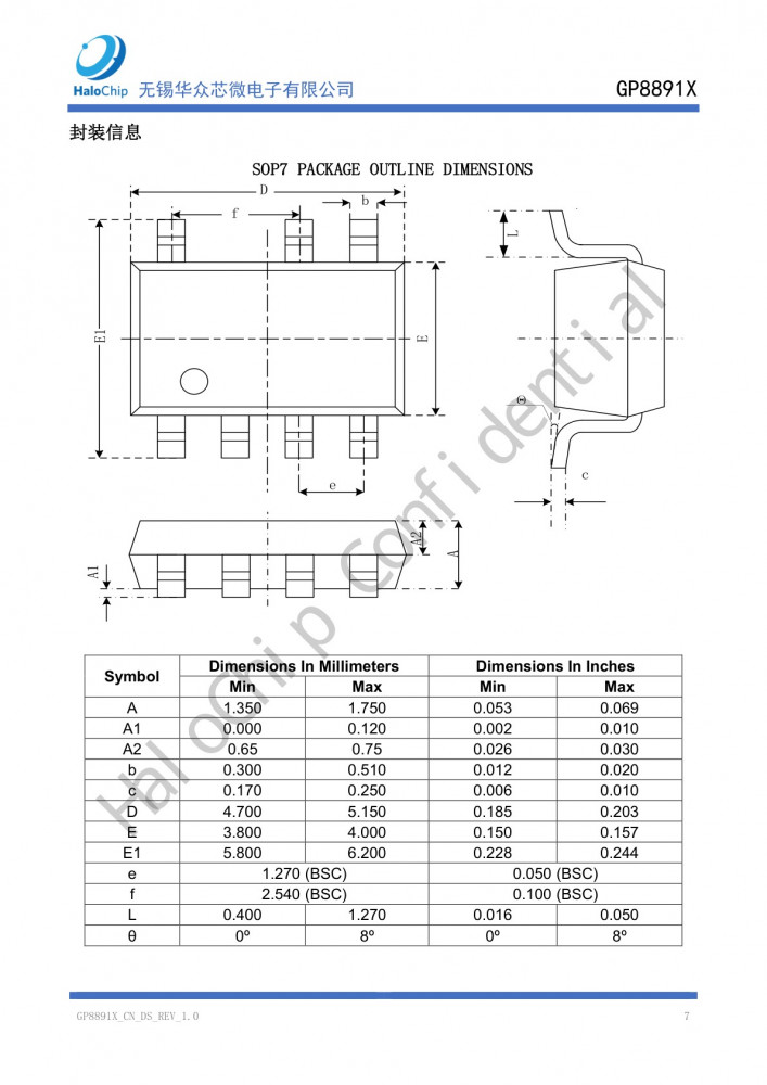 GP8891C datasheet page 7