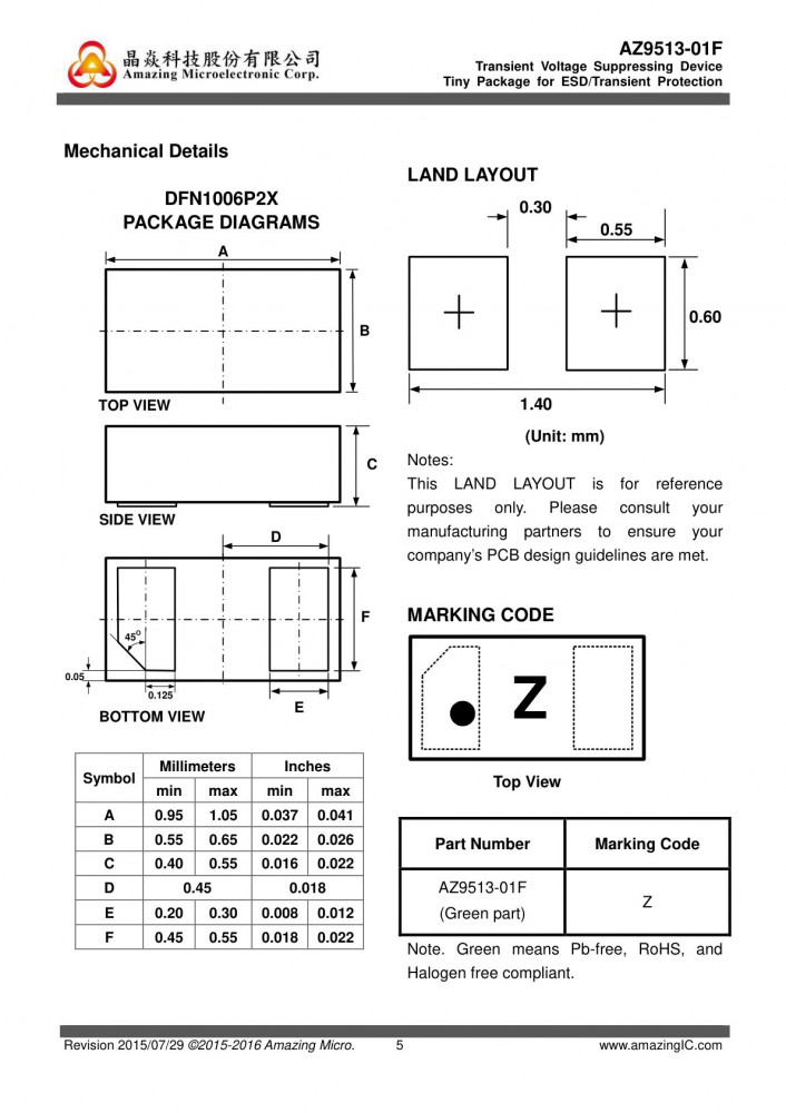 AZ9513-01F datasheet page 5