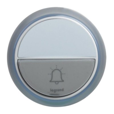 Standard radio kit, wireless chime and doorbell, white, radio operating range 50m and 32 melodies