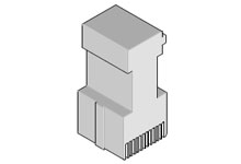 Daughter Card Signal Module Assembly Press-In Tool for 6-Pair by 16-Column Assemblies