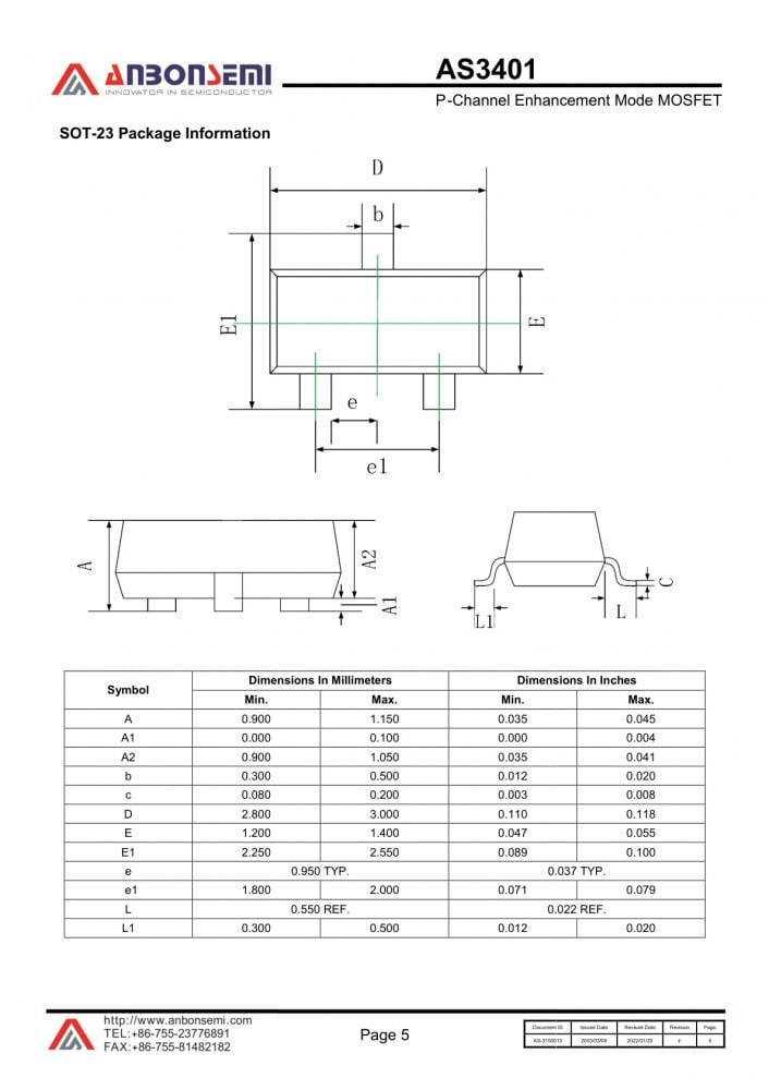 AS3401 datasheet page 5