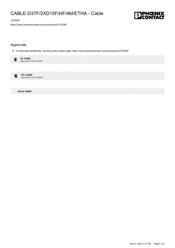 Phoenix Contact 1276387 document page 6