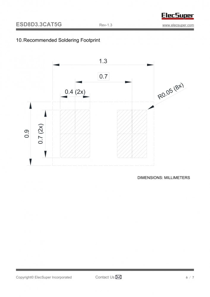 ESD8D3.3CAT5G datasheet page 6