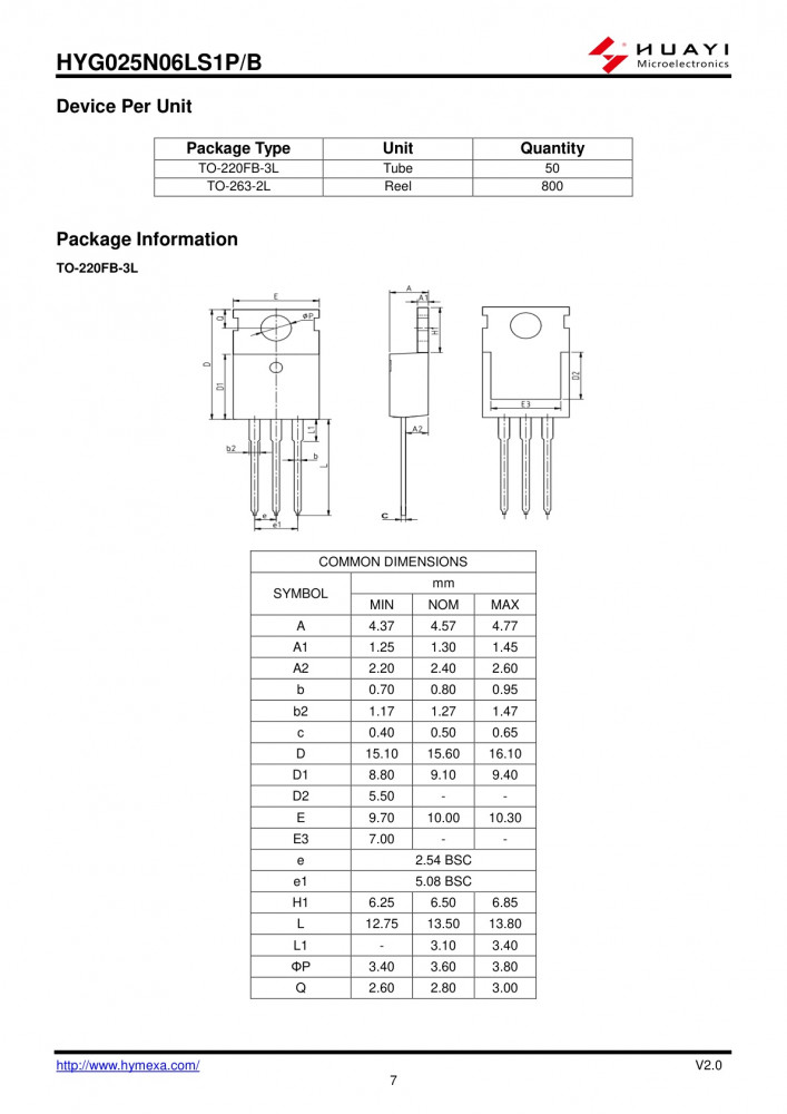 HYG025N06LS1P datasheet page 7