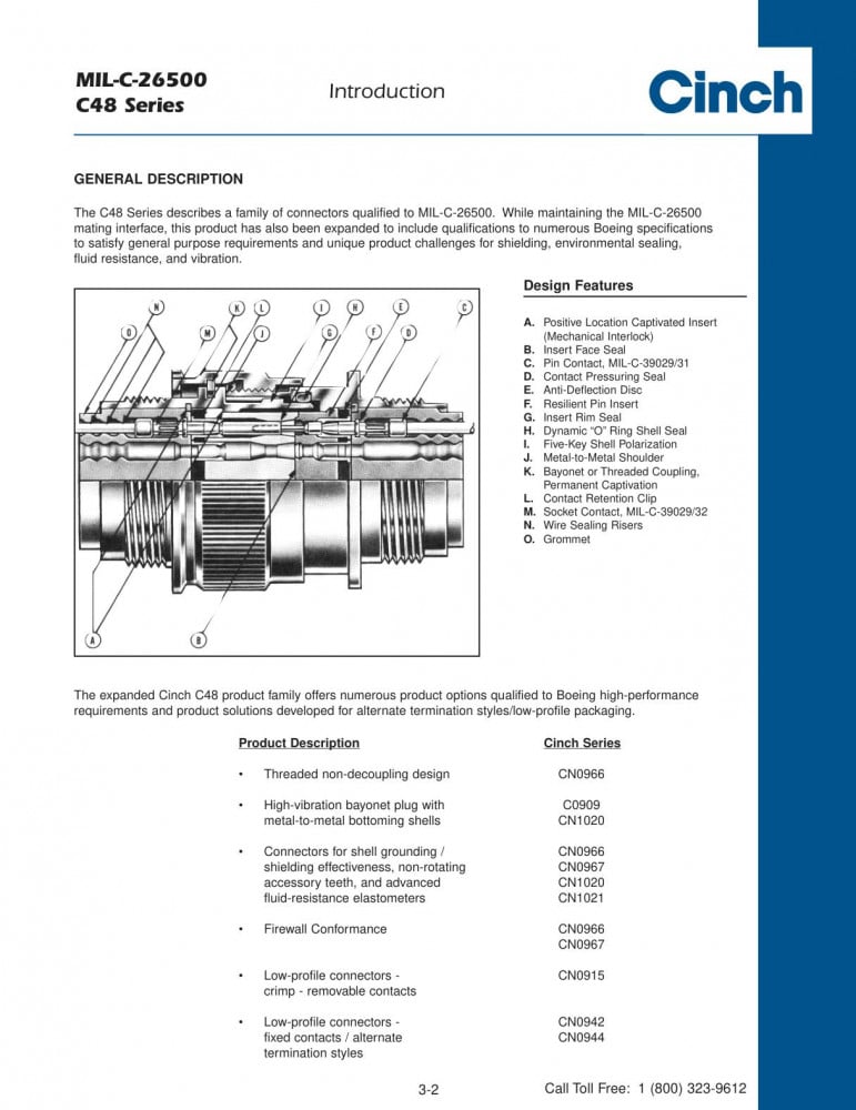 CINCH C48 datasheet page 3