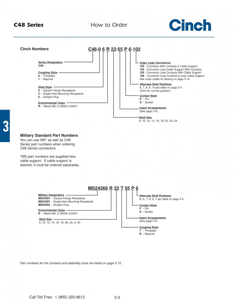 CINCH C48 datasheet page 4