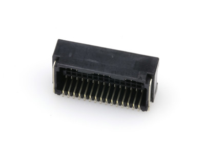 1.25mm Pitch, Micro-Lock Plus PCB Header, Dual Row, Right-Angle, Surface Mount, Tin-Bismuth Plating, Positive Lock, 36 Circuits, Black