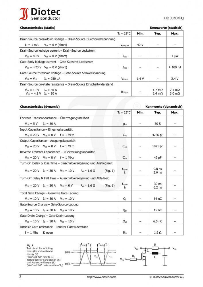 DI100N04PQ-AQ datasheet preview, page 2