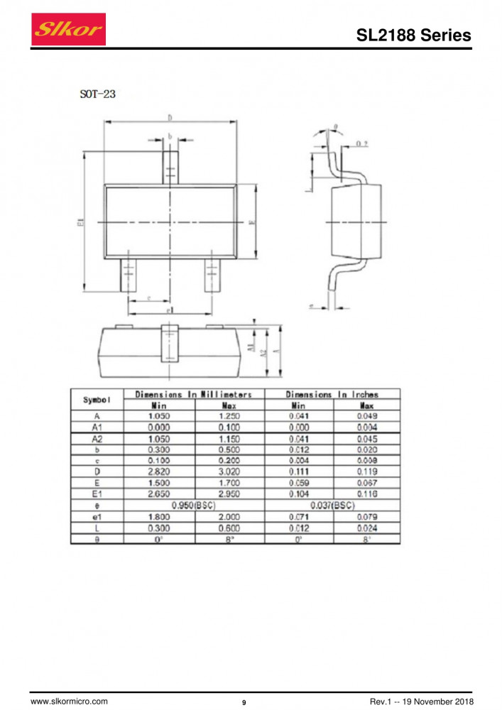 SL2188 datasheet page 9