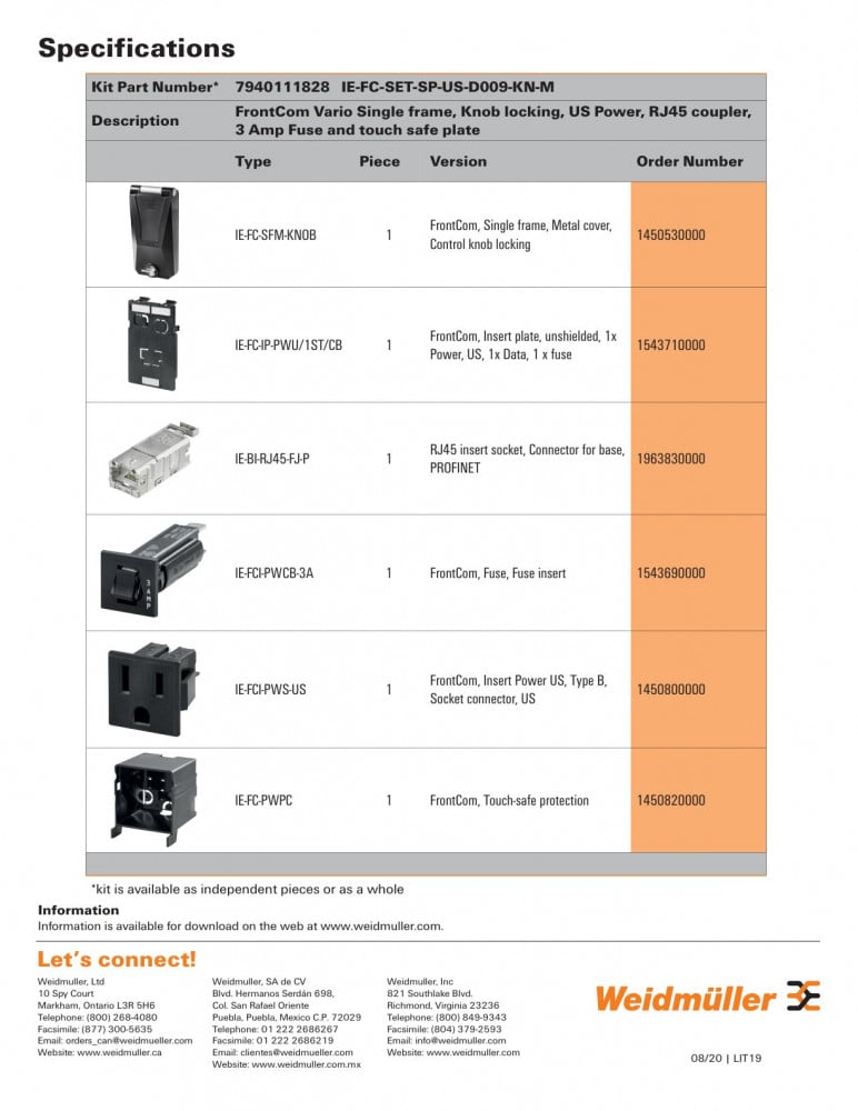 WEIDMULLER 7940111828 technical document page 2