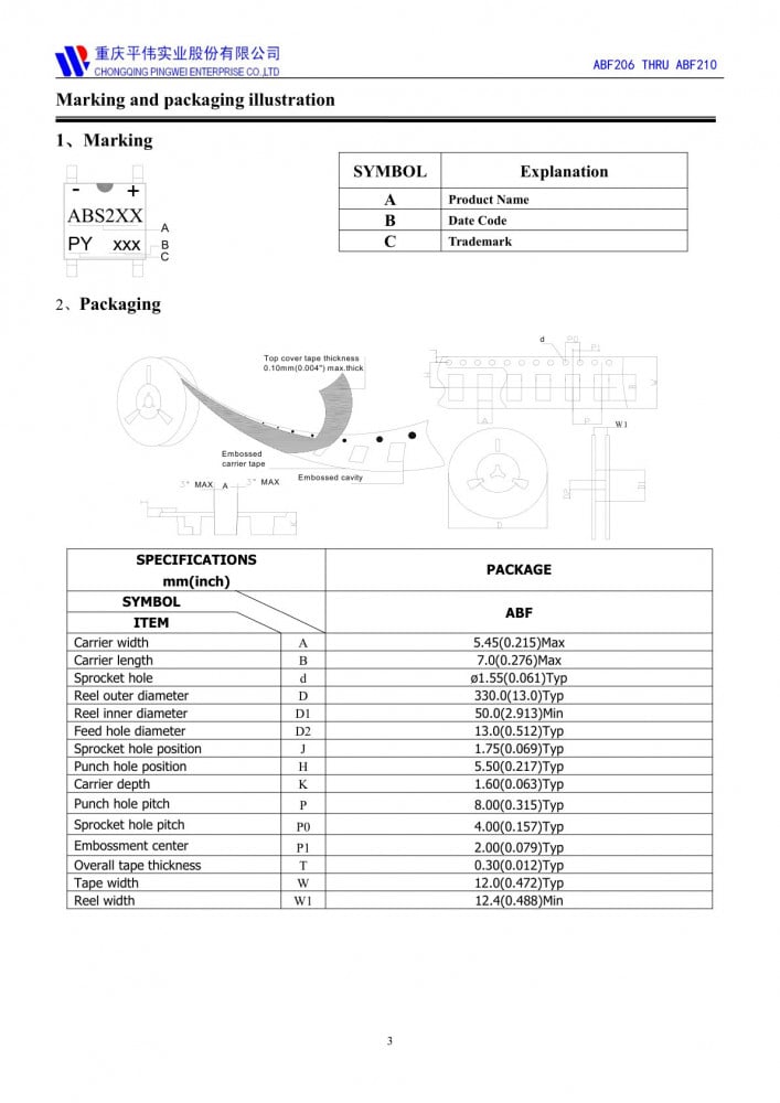 ABF210 datasheet page 3