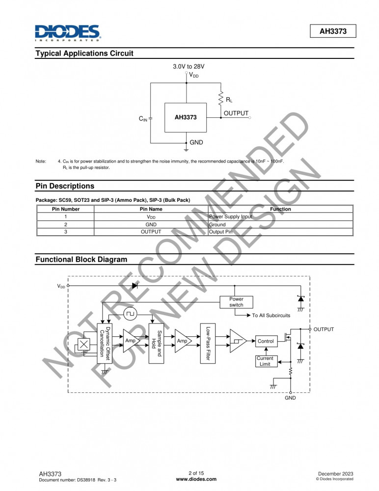 AH3373 datasheet page 2