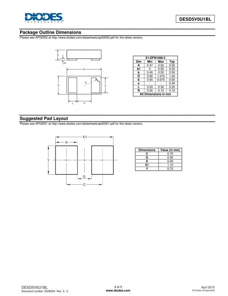 DESD5V0U1BL-7B datasheet page 4