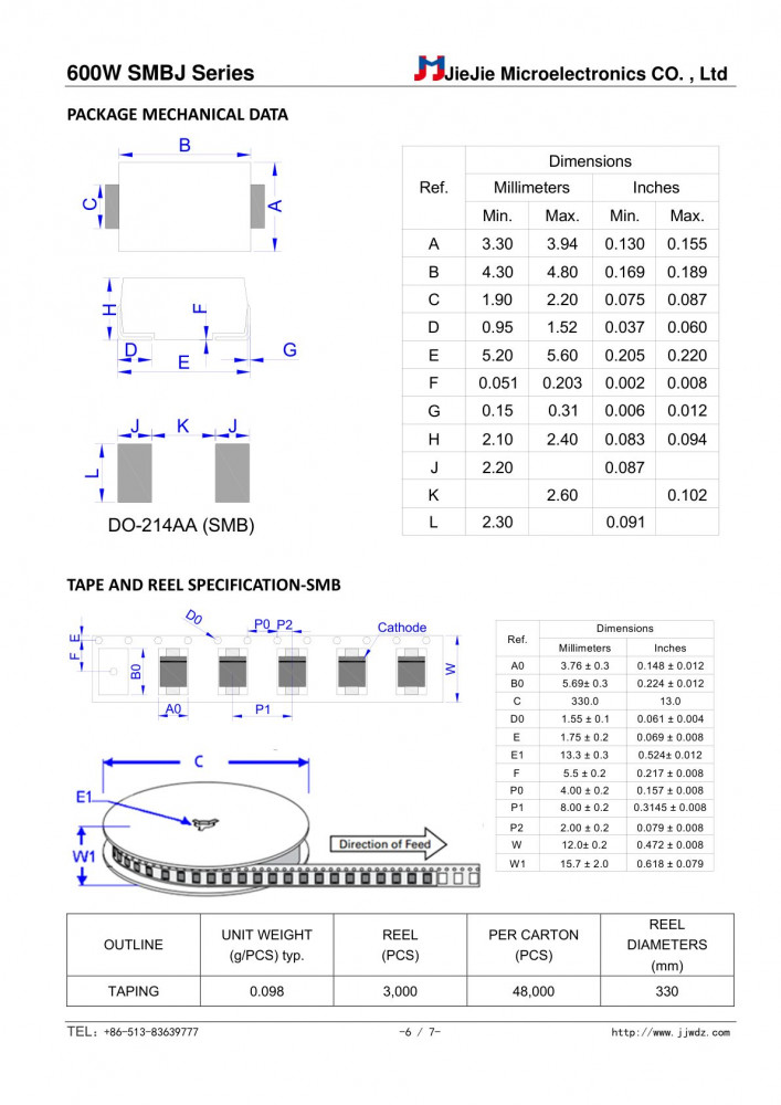 SMBJ series datasheet page 6