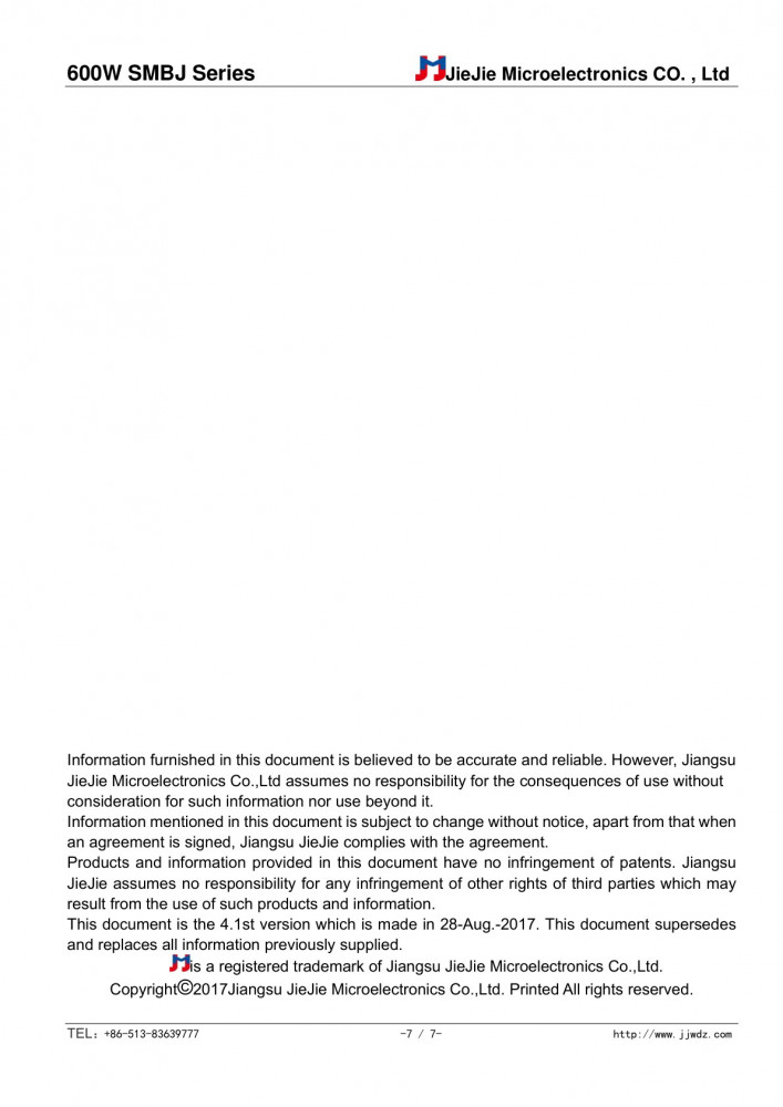 SMBJ series datasheet page 7