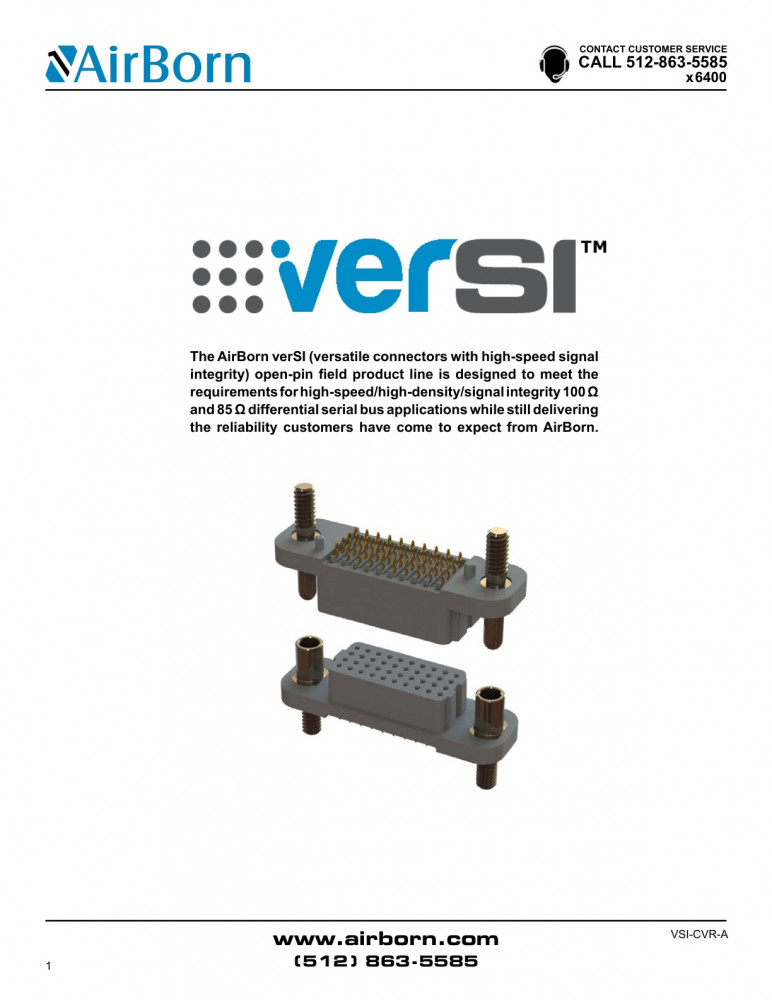 AirBorn verSI datasheet page 1
