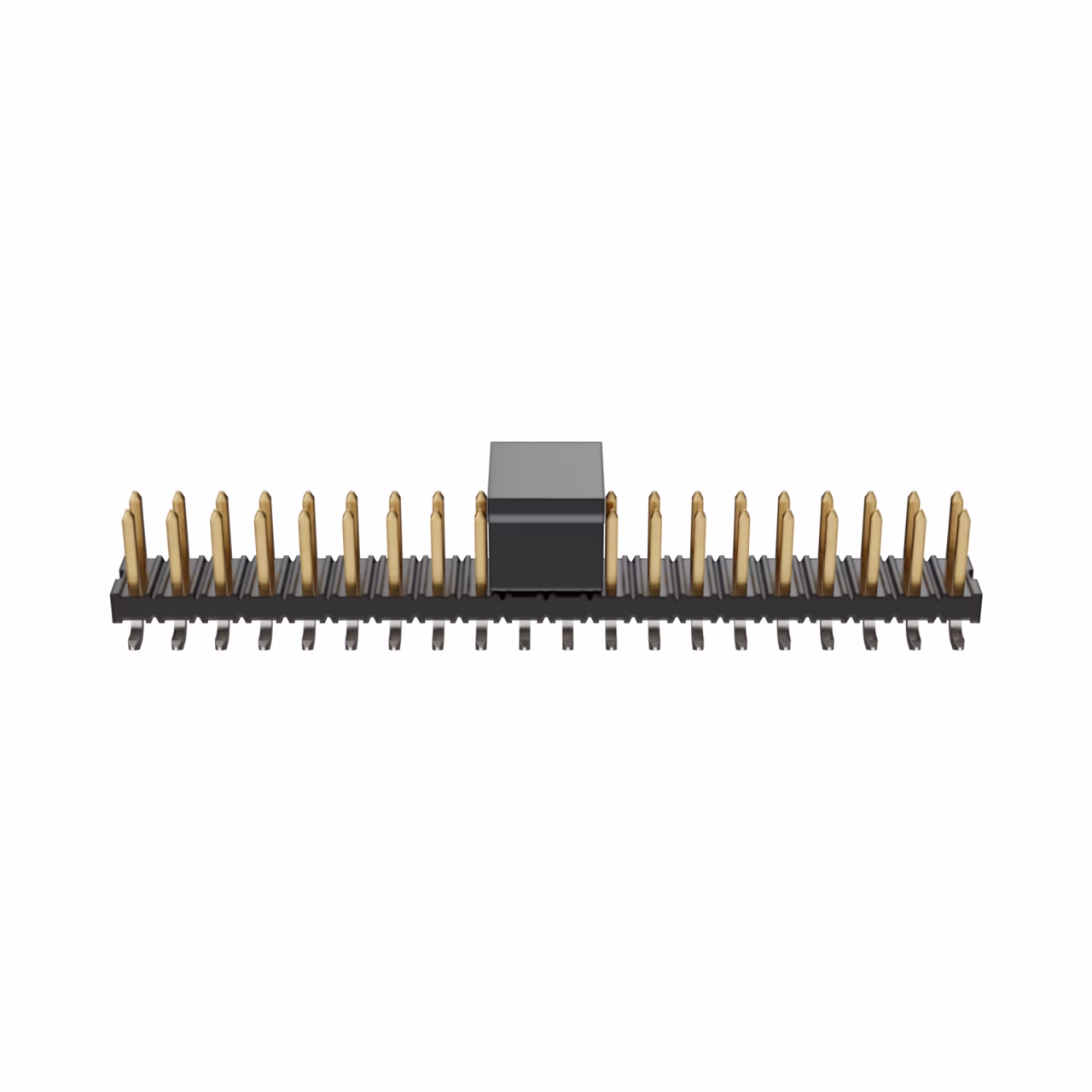 Milli-Grid Header, Vertical, Surface Mount, 40 Circuits, 0.76µm Gold (Au) Plating, Mating Pin Length 3.80mm, with Cap, Tube, Lead-Free for sale