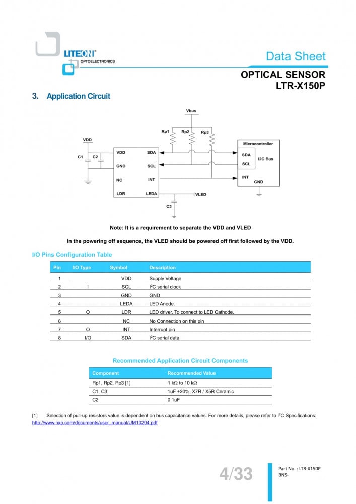 LTR-X150P datasheet page 4