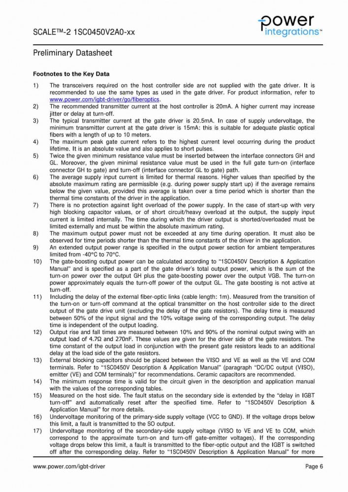 1SC0450V2A0-65 datasheet page 6