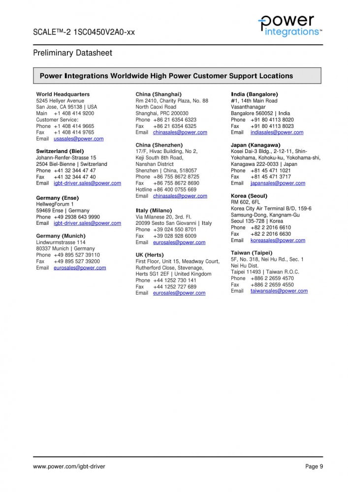 1SC0450V2A0-65 datasheet page 9