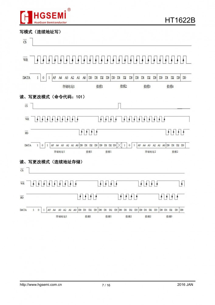 HT1622B technical document page 7