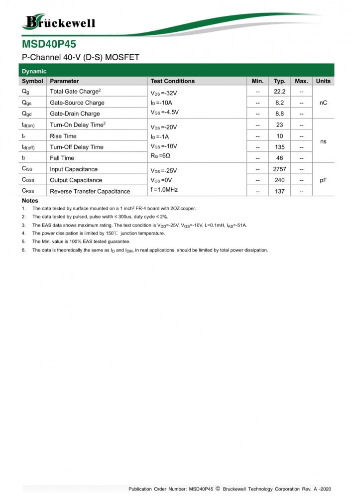 MSD40P45 datasheet page 3