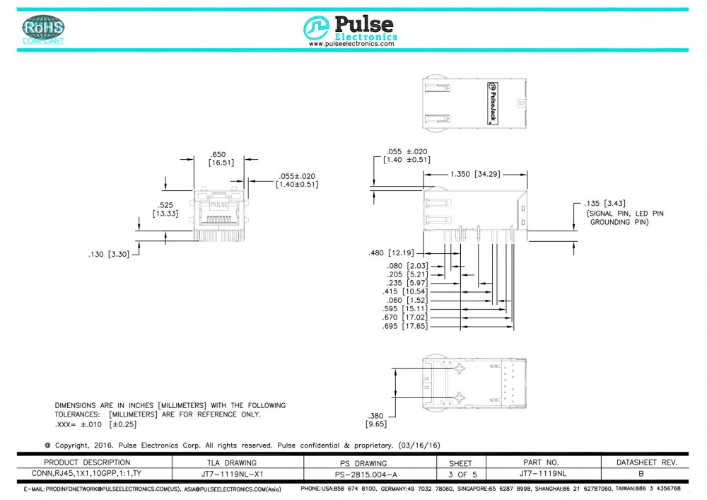 JT7-1119NL datasheet page 3