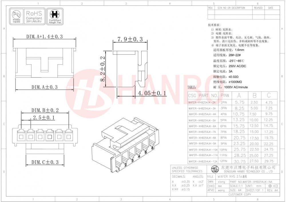 WAFER-XHB254JK-5A technical document preview