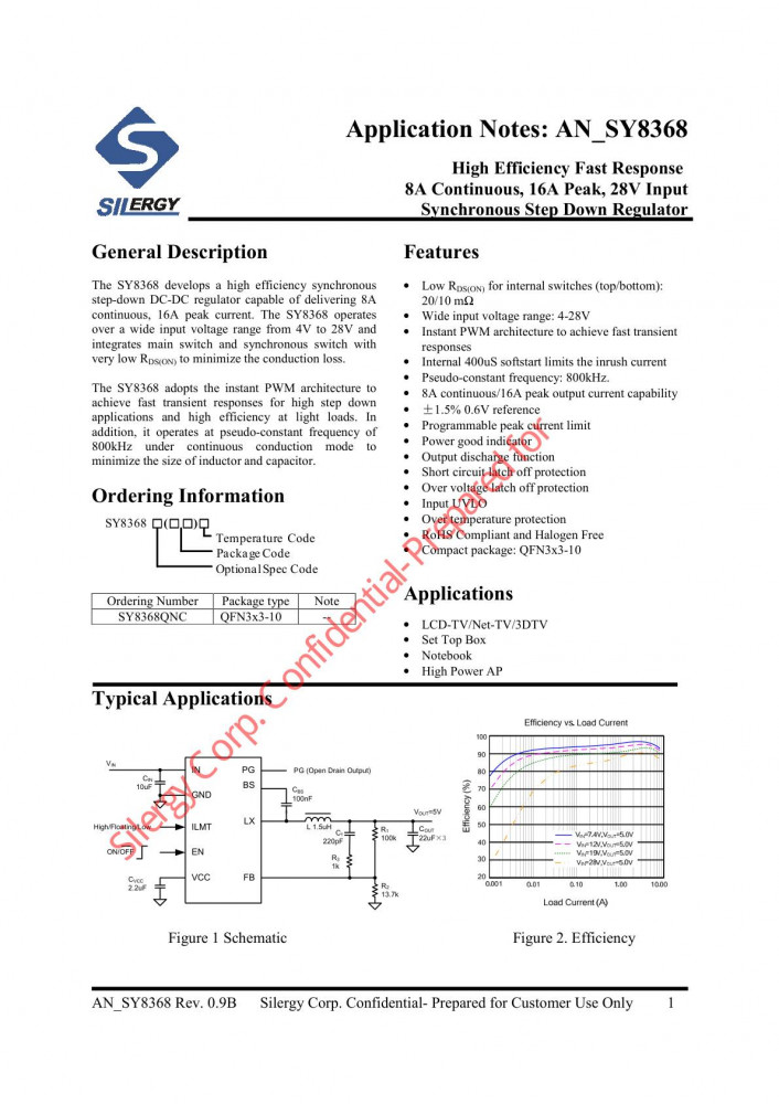 SY8368QNC datasheet page 1
