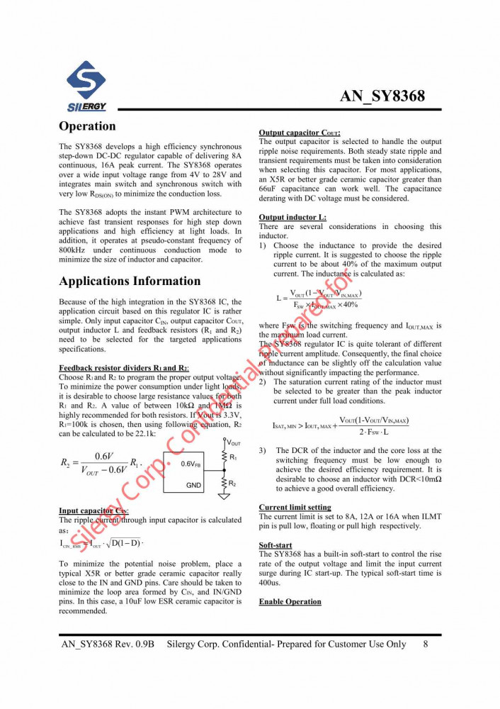SY8368QNC datasheet page 8