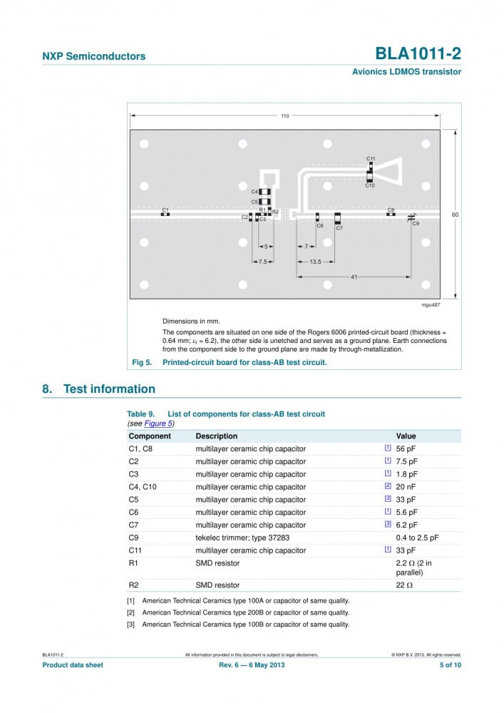 BLA1011-2 datasheet page 5