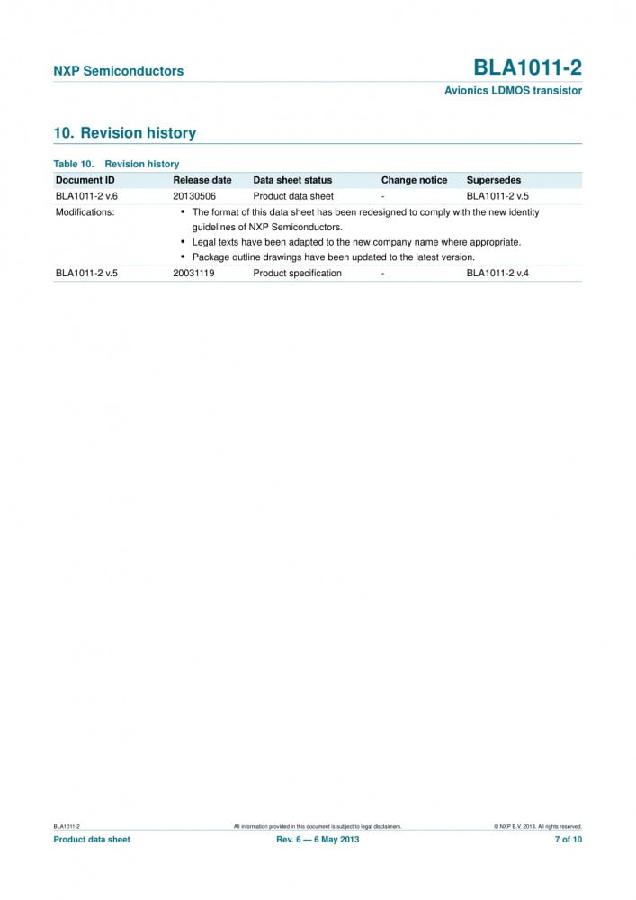 BLA1011-2 datasheet page 7