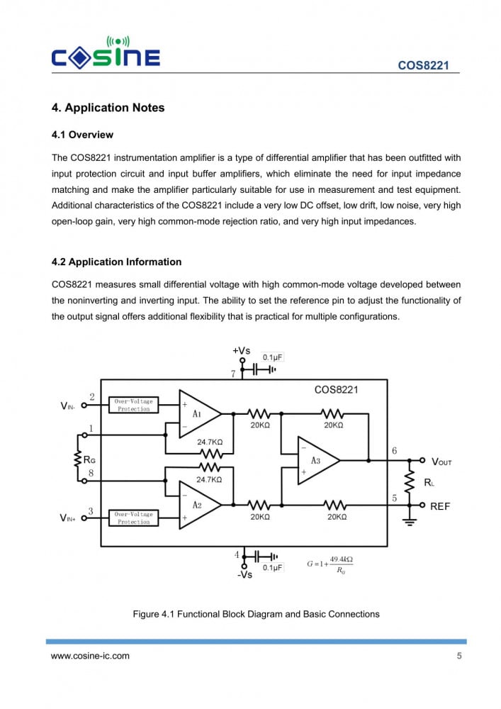 COS8221BRZ datasheet page 5
