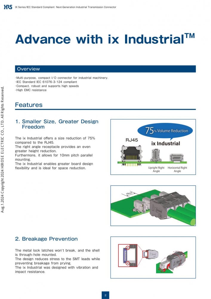 HRS IX Series document page 2
