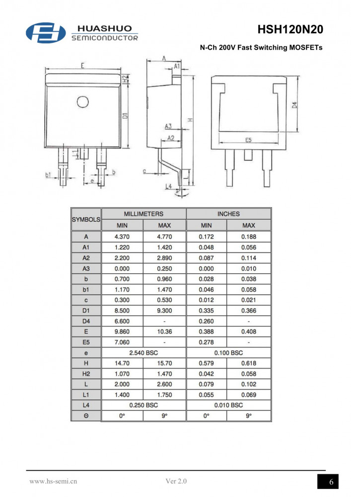 HSH120N20 datasheet page 6