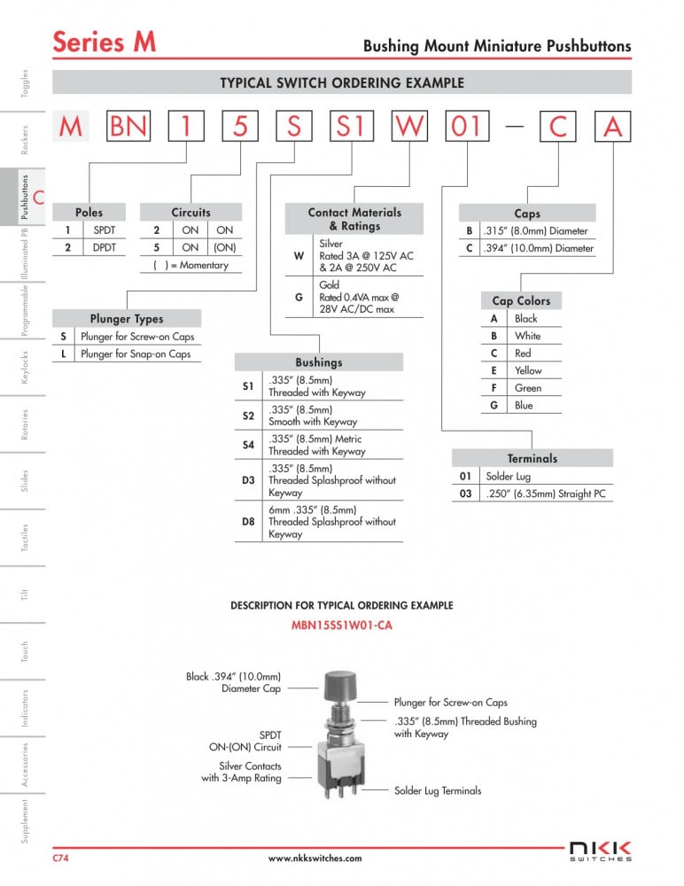 NKK Switches MBN series document page 3