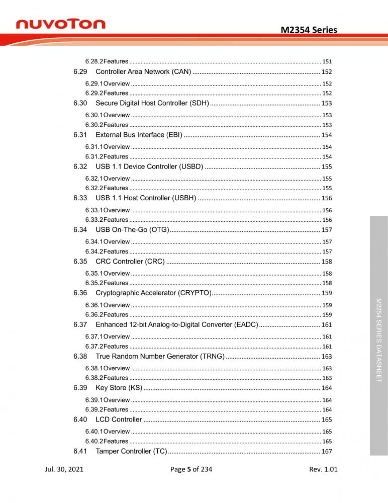 M2354 datasheet page 5