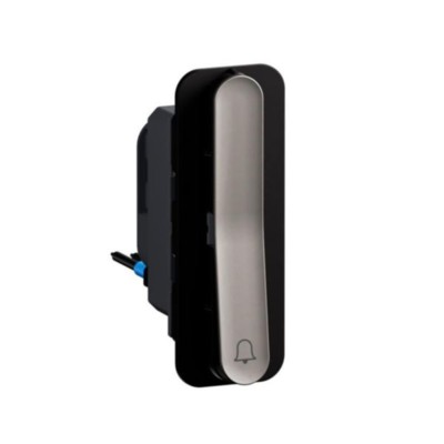 Arteor Advance - 1 module 1 way 10A slim bell push with locator matt titanium - 250V AC 10A - Slender 1M modular design for sale