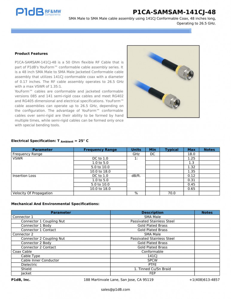P1CA-SAMSAM-141CJ-48 technical document page 1