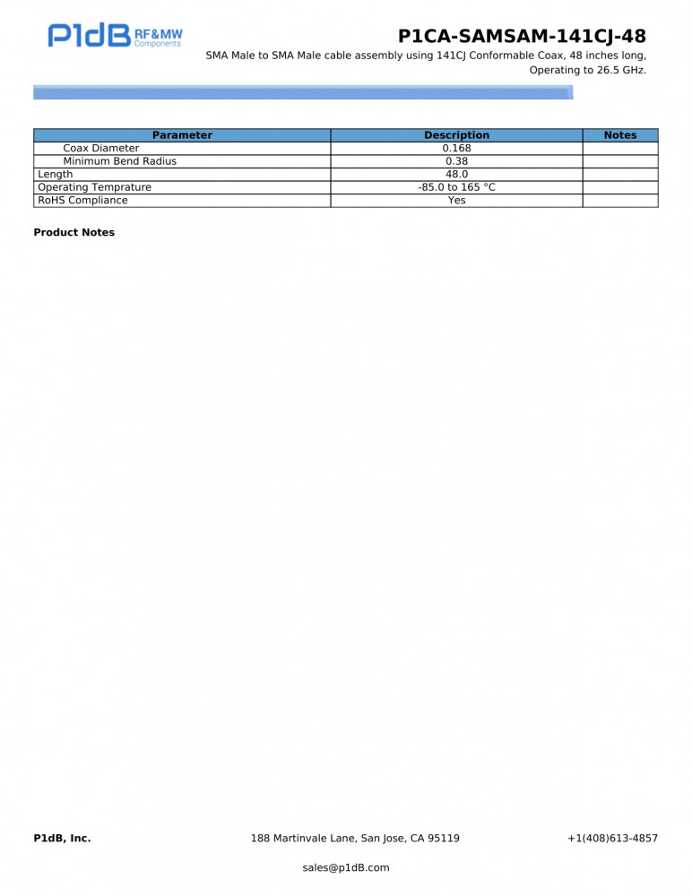 P1CA-SAMSAM-141CJ-48 technical document page 2