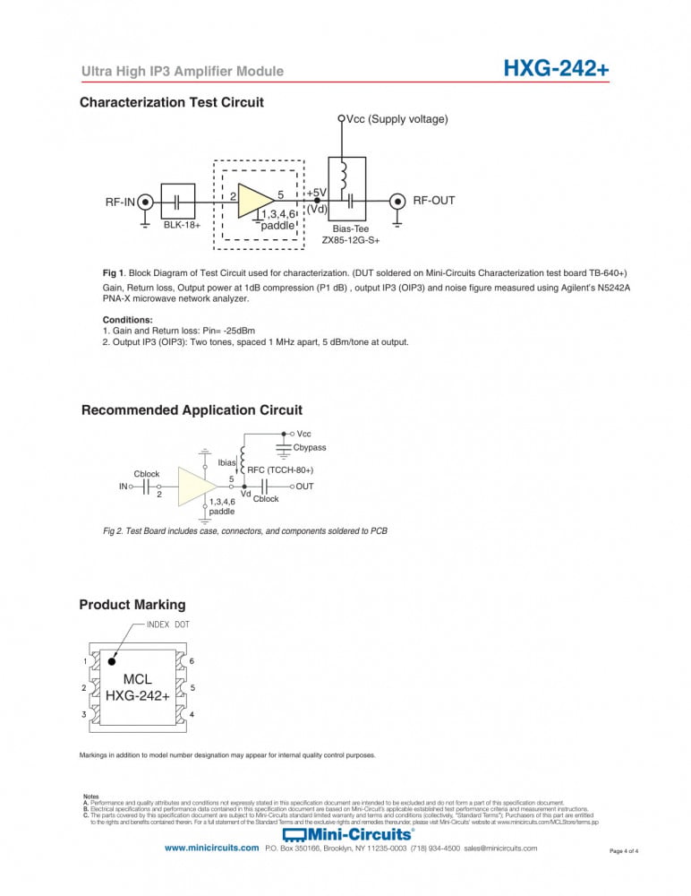 HXG-242+ datasheet page 4