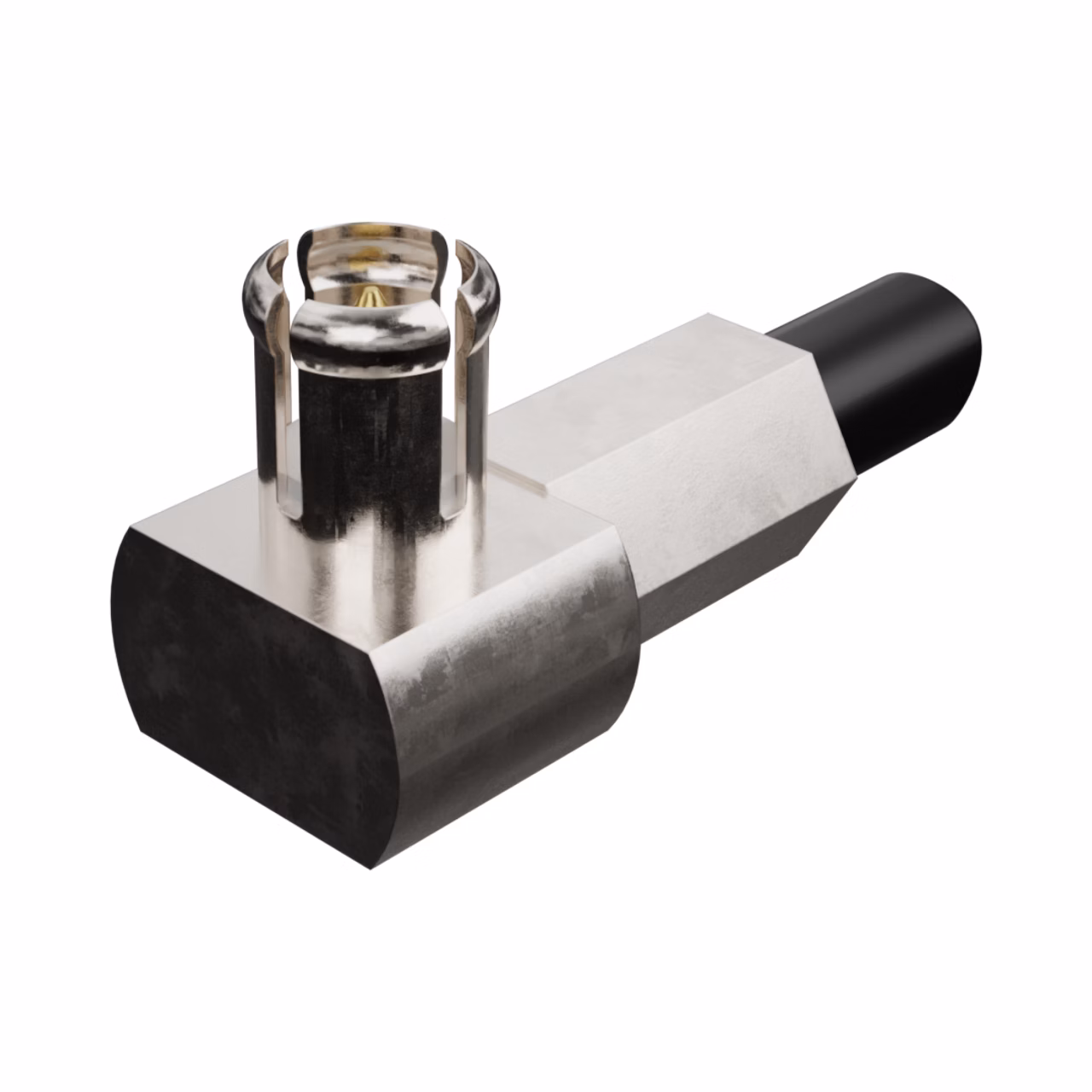 MCX Plug, Right-Angle, Crimp, RD-179, Brass Body, Nickel (Ni) Plated, 75 Ohms for sale