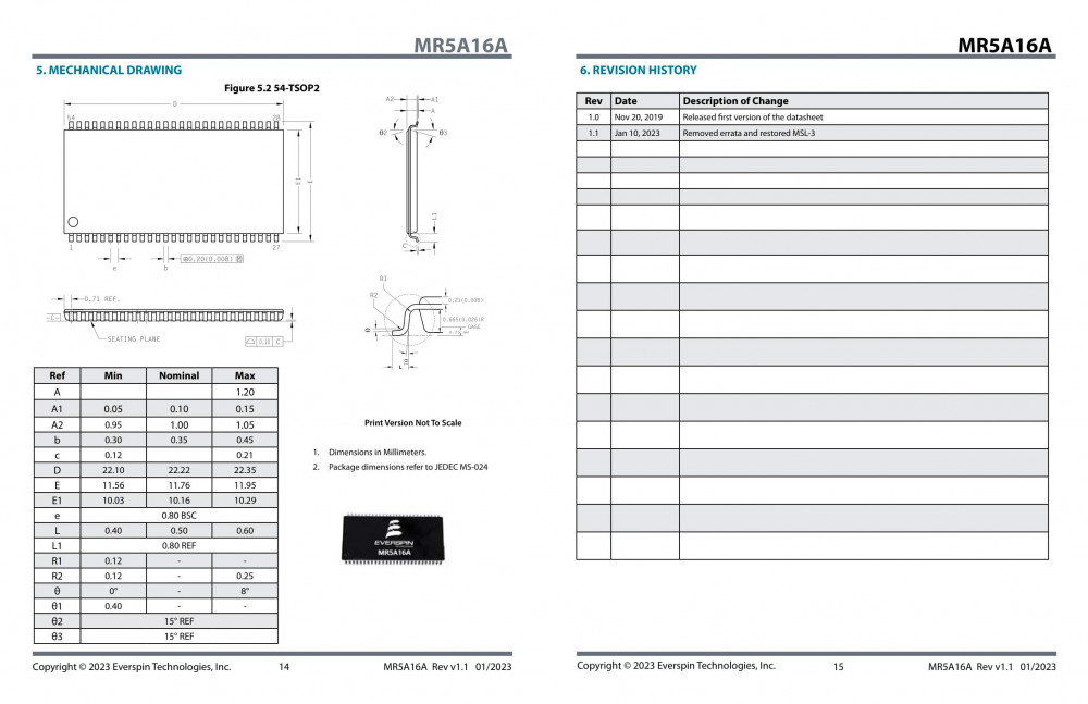 MR5A16ACMA35R datasheet page 8